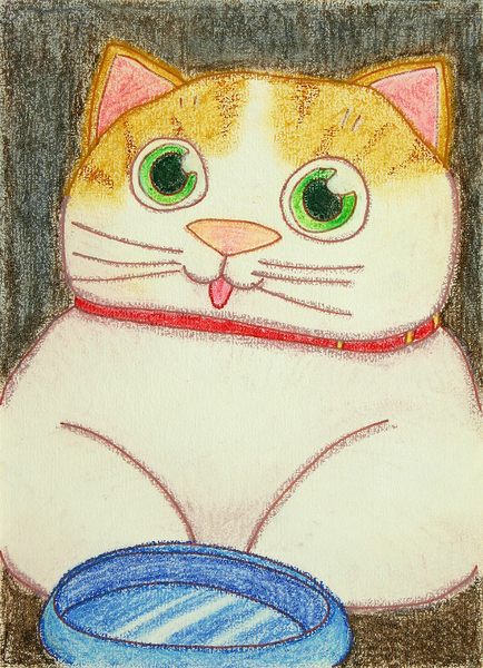 「圧力猫」 by HANABU｜Artmeter｜暮らしを彩るアートが、きっと見つかる