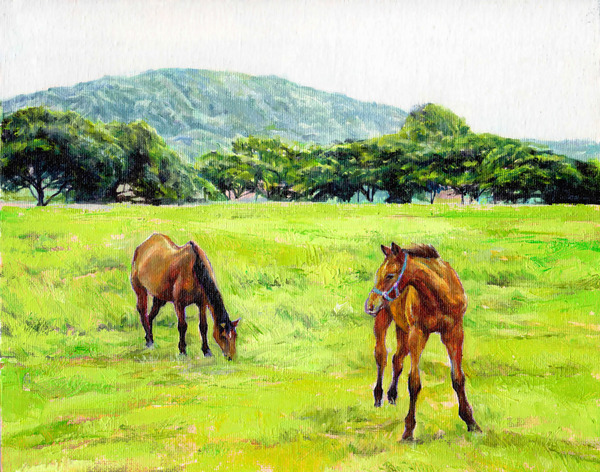 「A Tale of Two Horses」 by Alpha｜Artmeter｜暮らしを彩るアートが、きっと見つかる