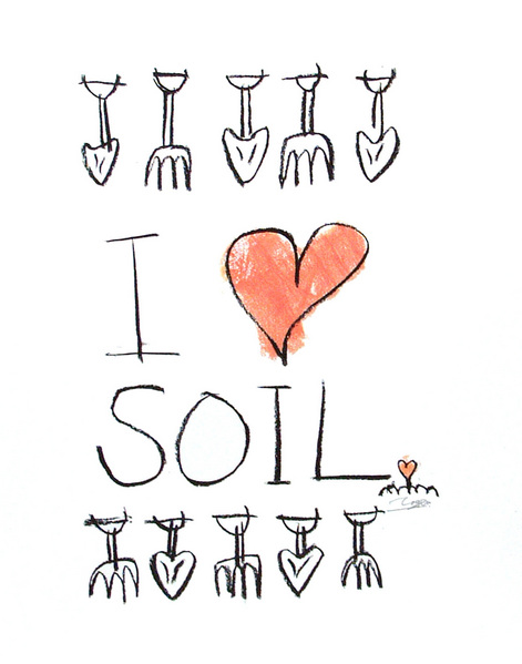 「I LOVE SOIL」 by とうげん｜Artmeter｜暮らしを彩るアートが、きっと見つかる